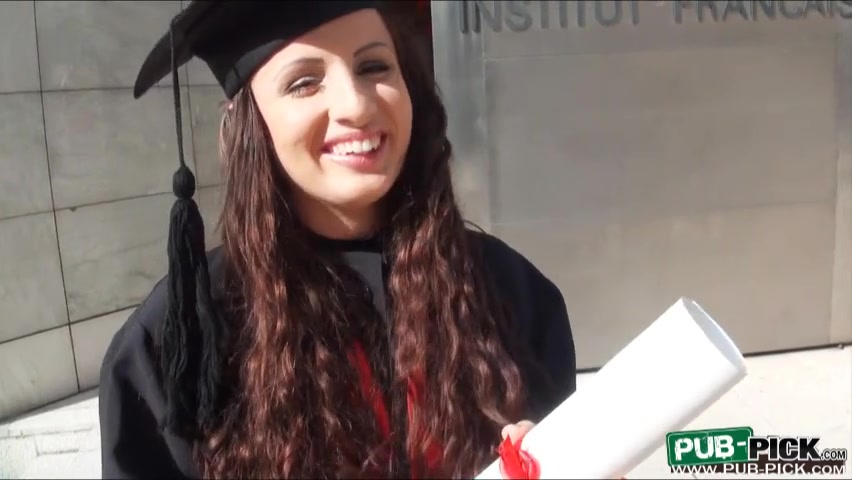 Slut Takes A Big Facial After Graduation Zb Porn