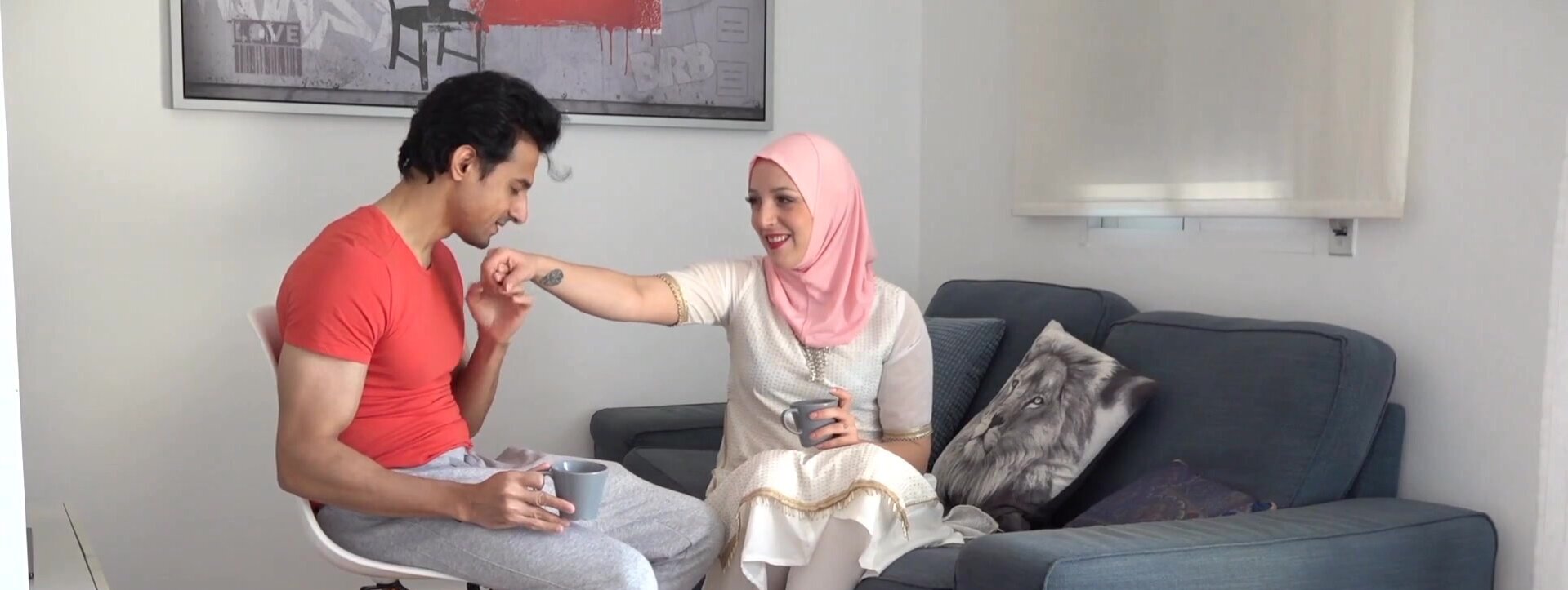 Hot Muslim Babe In Hijab Is Getting Seduced On A Couch Zb Porn 9852